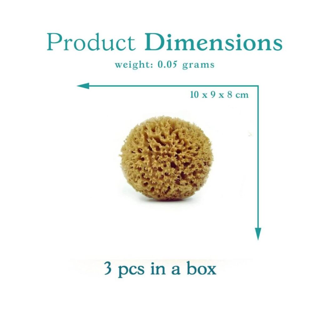 Baby bath honeycomb sea sponge set | Jordan Benedict London, UK